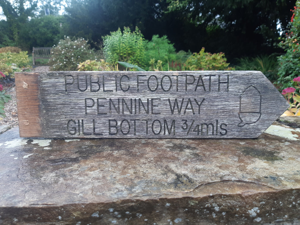 Pennine Way sign Gill Bottom – Yorkshire Dales National Park Authority