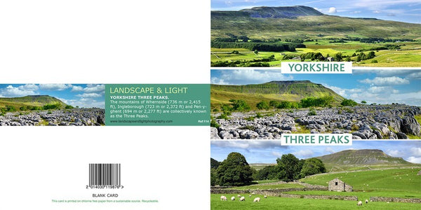 Yorkshire Three Peaks View Card – Yorkshire Dales National Park Authority