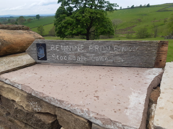 Pennine Bridleway sign - Stockdale Lane – Yorkshire Dales National Park ...